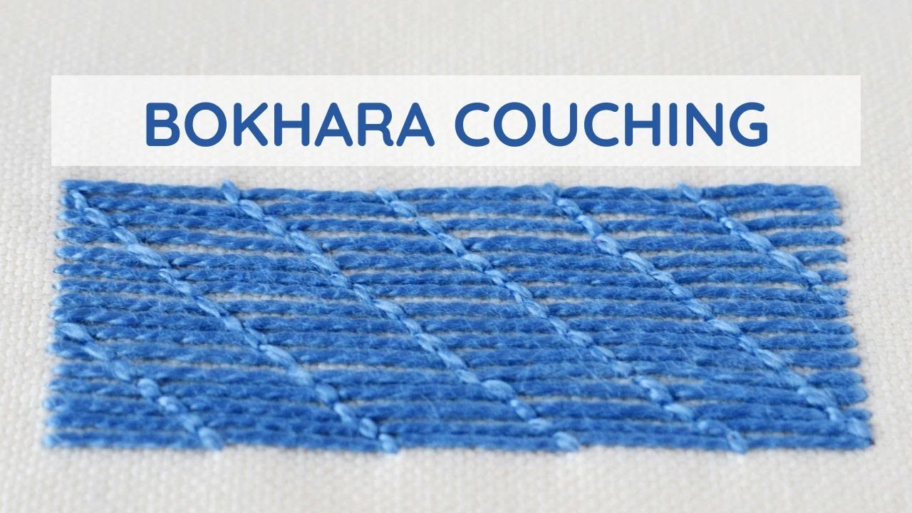 Couching Stitch in Machine Embroidery: Textured Results – HoopTalent