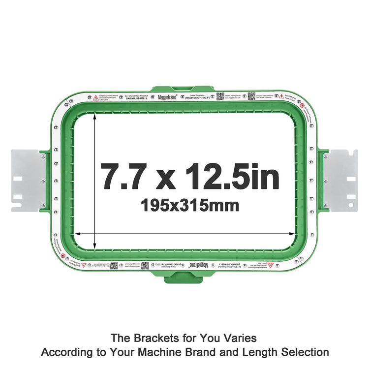 MaggieFrame Magnetic Hoop 195x315mm | 7.7"x12.5" for SGK – HoopTalent