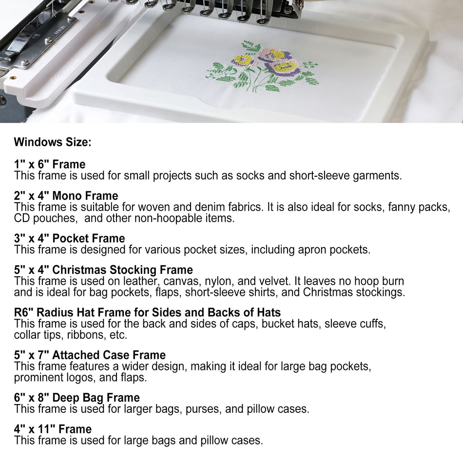 MaggieFrame 8in1 Magnetic Embroidery Frame | For Smartstitch – HoopTalent